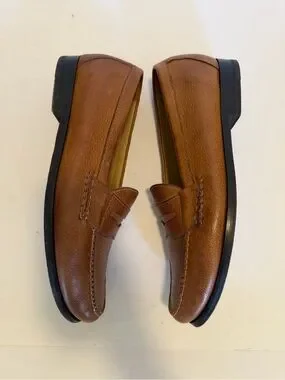 Cole Haan | Shoes | Cole Haan Pinch Hand Sewn Grand Brown Penny Loafers ...